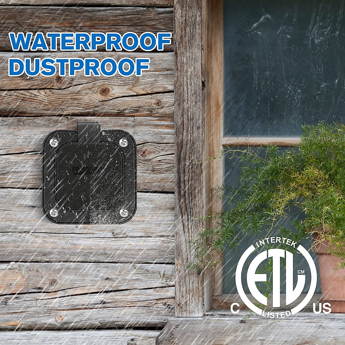 BEBOBLY 30 Amp Generator Inlet Box with 15 Amp 125V Shore Power Inlet