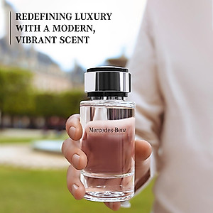 Mercedes-Benz Cologne for Men - 4 Fl Oz - Eau De Toilette Perfume Spray for Man - Woody & Musky Scent - Luxury Long Lasting Fragrance with Notes Of Violet leaves, Cascalone & Vetiver