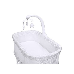 Delta Children SleepCool Rocking Bassinet with Airflow Mesh, Fresco
