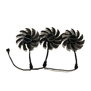 Graphics Card Fans T128010SU GPU Cooler for Gigabyte GTX980 GTX1060 GTX1070 GTX1080Ti GTX 1080/1070Ti/980Ti G1 Rock WINDFORCE R9 Fury Video VGA Cards Cooling (1 Set 80MM 4pin Triple Fan)