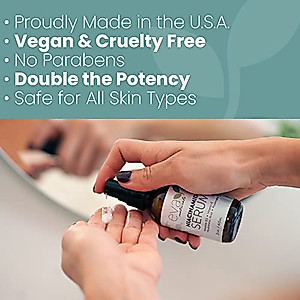 Niacinamide Serum for Face, Firming Moisturizer Serum with Niacinamide Vitamin B3 + Hyaluronic Acid - Pore Minimizer, Restores Elasticity, Reduces Blemishes, Discoloration Serum (2oz)