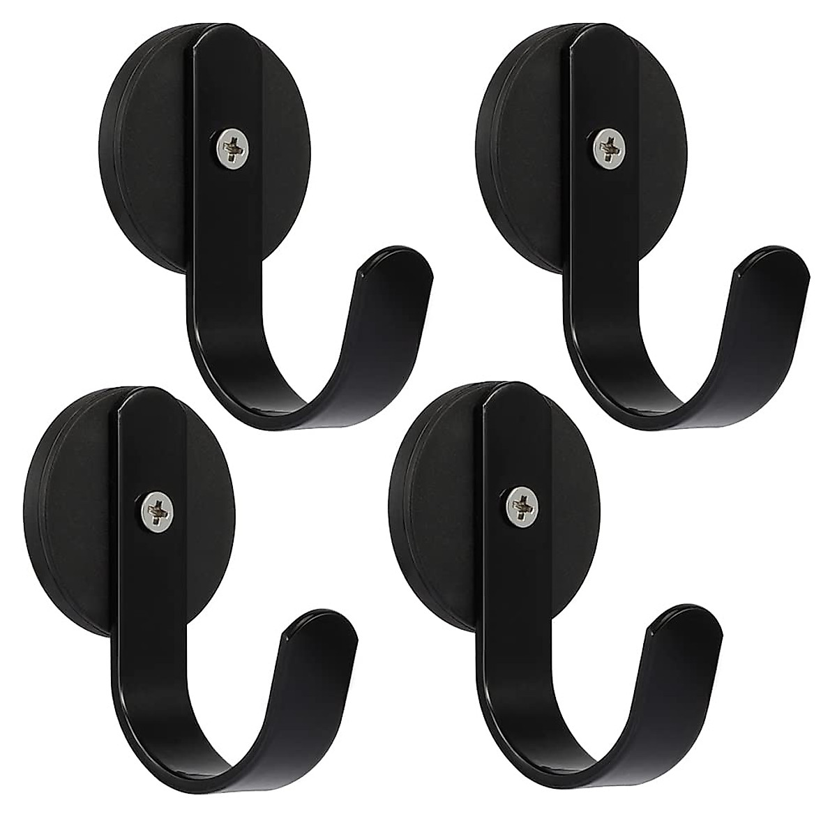 LucyPhy 4 Pack Magnetic Wreath Hanger Wreath Holder Wreath Hanger Hook for Metal Front Door for Metal Door Refrigerator BBQ Grill Tool Box