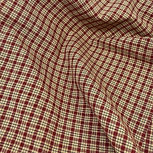 Vintage Christmas 6 Plaid Homespun Cotton Fabric by JCS - Sold by The Yard