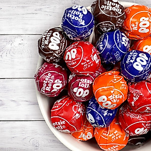 Tootsie Roll Pops with Chocolate Tootsie Roll Center, 1lb Bulk Bag (Approx 22 Count), Original Assorted Fruit Flavors, The Hampton Popcorn & Candy Company