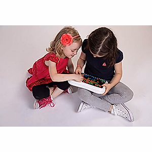 Quercetti Peg Brite Light-Up Toy - Design and Create Mosaic Art on The Peg Board with 120 Pegs & Bright LED Lights, Promotes Creative Thinking and Fine Motor Skills, for Kids Ages 3 Years & Up