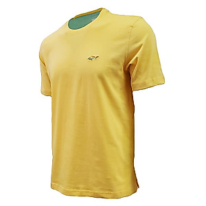 Greg Norman Men's Crew-Neck T-Shirt (US, Alpha, X-Large, Regular, Regular, Yellow Sand (YLSD))
