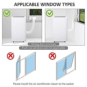 HOMCOM 12000 BTU Portable Air Conditioner with Cooling, Dehumidifier, Ventilating Function, Remote Control, & LED Display, White