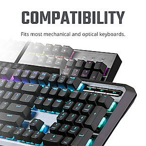 Cooler Master PBT Doubleshot Backlit Keycap Upgrade Set Sakura Pink for Mechanical Keyboards, Compatible with Standard US 104 Layout Keyboards (KC-NPDMF1-US)