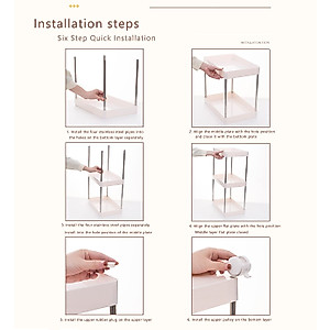 LYZOLICS 3-Tier Slim Storage Cart Mobile Shelving Unit Organizer Slide Out Storage Rolling Utility Cart Stainless Steels Tower Rack for Kitchen Bathroom Laundry Narrow Places (Transparent, 10.23inch)