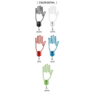 GOuft Golf Glove Stretcher/Golf Glove Dryer (Key Chain) (Red)