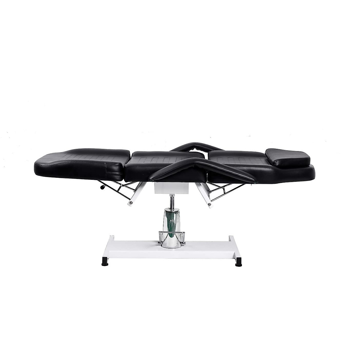 Beautymega Black All Purpose Professional Massage Beauty Bed Salon Tattoo Chair Hydraulic Pump Esthetician Bed Adjustable Beauty Barber Spa Beauty Equipment