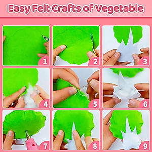 EPPINGVIEW 60 PCS Felt, Multi-Colored Felt for Crafts, 4"x4" Felt Fabric Sheets, Felt Sheets with Adhesive Backing