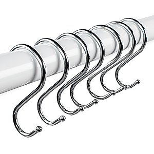 Super Z Outlet S Hooks 3" Heavy-Duty Stainless Steel Kitchen Hooks for Hanging Pans Pots Bags Towels Clothing (12 Pack)