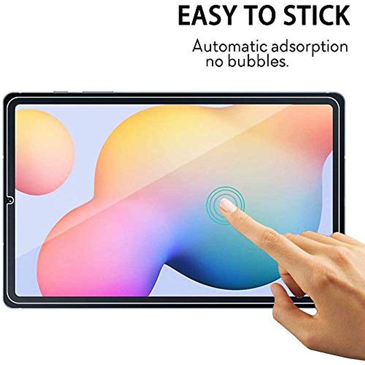 TANTEK [2-Pack Screen Protector for Samsung Galaxy Tab S6 Lite(SM-P610/P615,2020) 10.4 inch,Tempered Glass Film,Ultra Clear,Anti Scratch,Bubble Free,S-Pen Compatible