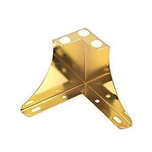 Geesatis Furniture Leg Accessories 4 pcs Furniture Legs 4 inch / 10 cm Height Metal Sofa Legs Replacement, Minimalist Design, for Sofa Coffee Table Cabinet TV Stand Feet, Gold, with Mounting Screws