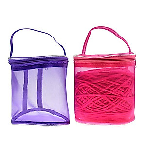 Ciieeo Travel Accessories Travel Tote Bags Yarn Storage Case Empty Mesh Yarn Bags Round Mesh Storage Bag Accessories Storage Tote Bags for Storing Travel Tote Bag Travel Tote Bags