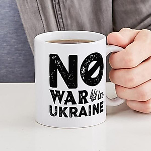 CafePress No War In Ukraine Ceramic Coffee Mug, Tea Cup 11 oz