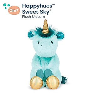 B. toys- B. softies- 12" Plush Blue Unicorn- Stuffed Animal – Soft Unicorn Toy – Washable Toys for Baby, Toddler, Kids- Happy Hues- Sweet Sky-0 Months +