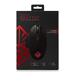 OMEN by HP Wired USB Gaming Reactor Mouse (Black/Red)
