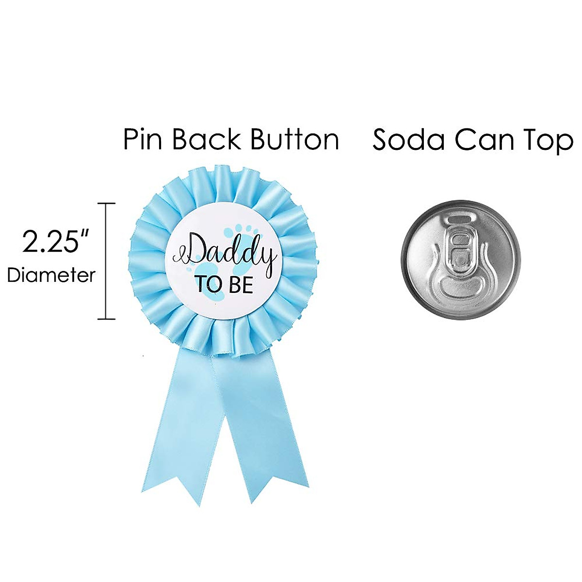 Sky Blue Maternity Sash & Daddy to be Corsage Set - Baby Shower Sash Baby Boy Pregnancy Sash Keepsake Baby Shower Flower Belly Belt