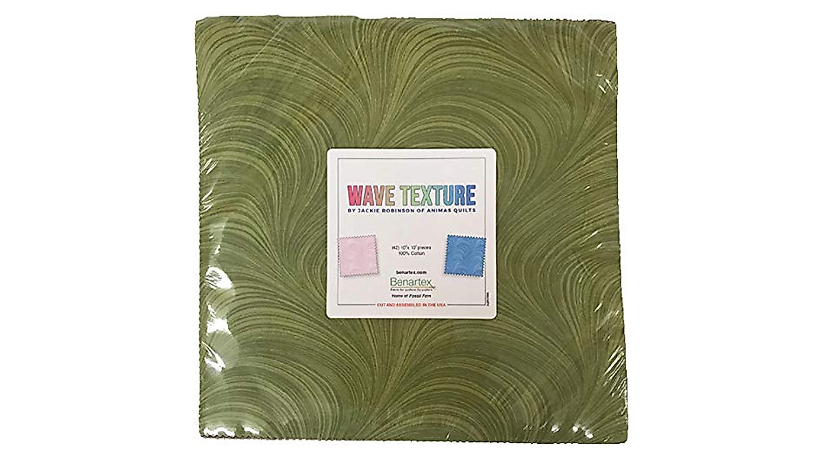 Jackie Robinson Wave Texture Quilt Fabric Pack - 42 Assorted Squares