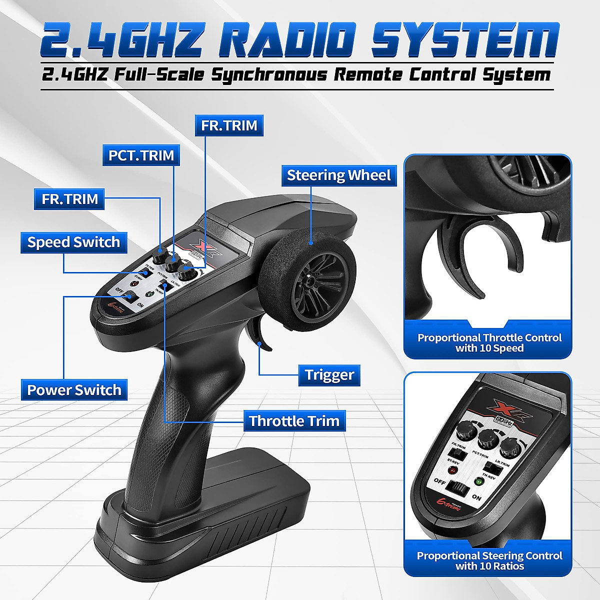 Hosim Brushless RC Cars, 1:10 68+ KMH High Speed Remote Control Car for Adults Boys, 4X4 All Terrains Waterproof Off Road Hobby Grade Large Fast Racing Buggy Toy Gift Monster Trucks
