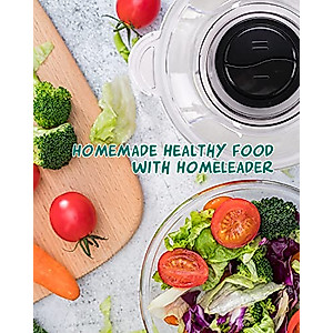 Meat Grinder Electric Food Chopper Processor by Homeleader 8 Cup Chicken Grinder Chopper with Stainless Steel Bowl for Lean Ground Meat Vegetables Fruits Nuts Ice Fast and Slow 2 Speeds 4 Sharp Blades Pure Copper Motor