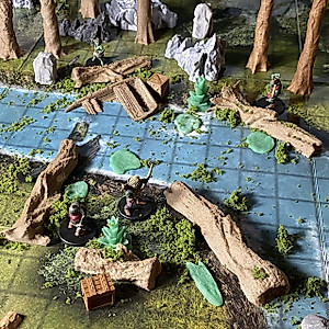 Extruded Gaming Fallen Swamp Trees