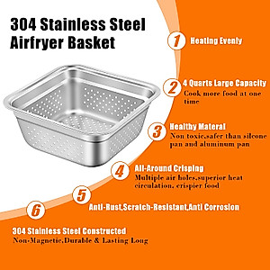 GRILL FORCE Grill Stand + Crisping Basket Set for Ninja Woodfire Grill,Collapsible Outdoor Grill Cart 304 Stainless Steel Crisper Tray Fit for Ninja Woodfire Outdoor Grill (Ninja OG701)