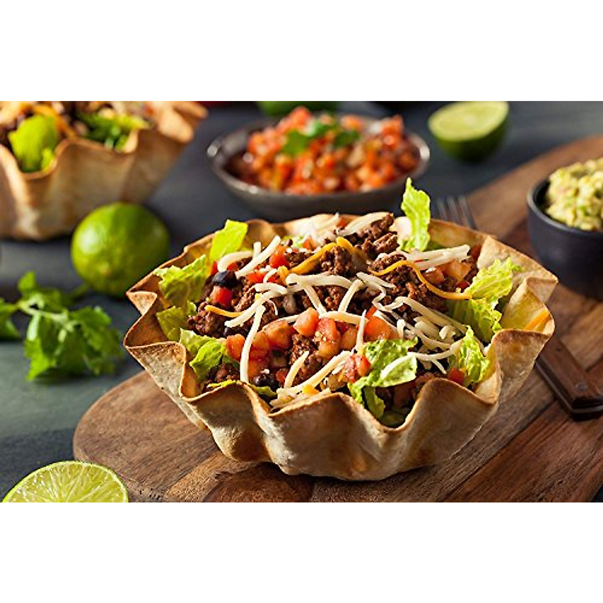 HIC Harold Import Tortilla Bowl Maker, Set of 2, Non-Stick Black Baking Pans