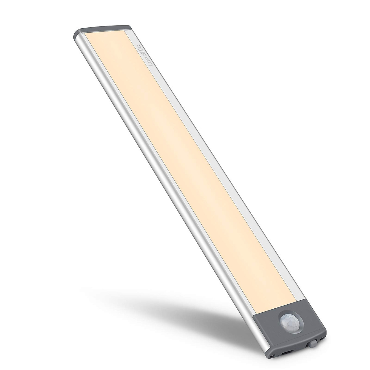 30-LED Motion Sensor Cabinet Light,Under Counter Closet Lighting, Wireless USB Rechargeable Kitchen Night Lights,Battery Powered Light,Uniform Light for Wardrobe,Cabinet,Cupboard（Warm Light）