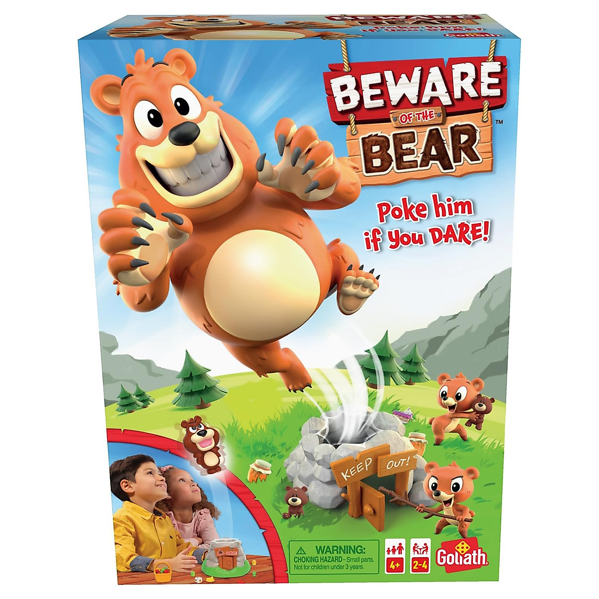 Beware of The Bear - Poke The Bear and Sneak The Goodies Before He Wakes Up Game by Goliath