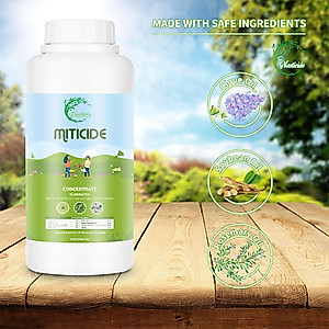 Nasticide Natural Miticide for Plants, Pesticide Concentrate Spray, Organic Disease Control Miticide for Lawns, Eliminates Two Spotted Spider Mite, Lewis Mite, and Carmine Spider Mite