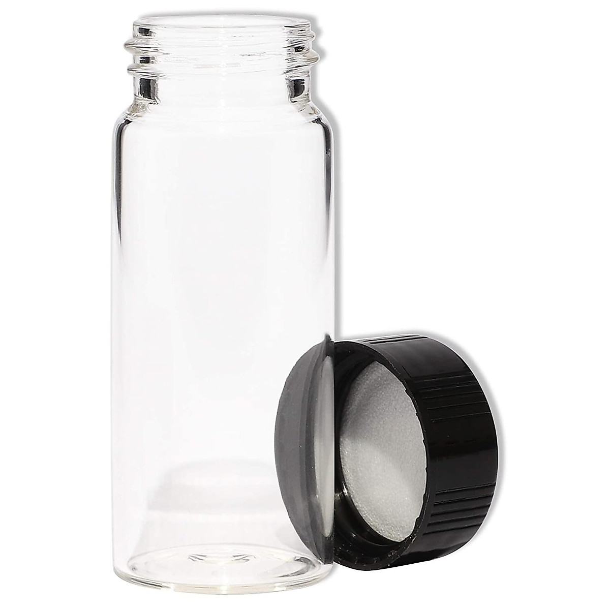 Juvale Clear Glass Empty Sample Bottles (0.7 Oz, 50 Pack)