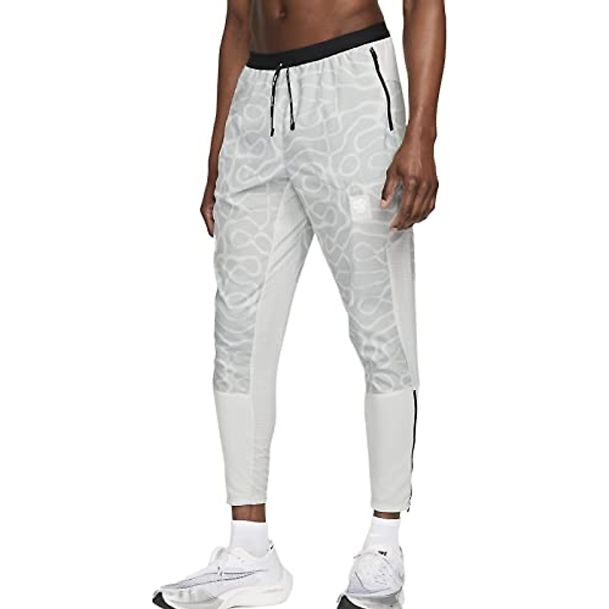 Nike Men's Phenom Elite Woven Graphic Running Pants (as1, Alpha, x_l, Regular, Regular, Light Smoke Grey)