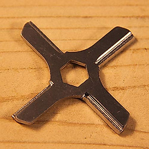 ADUCI 1pc Meat Grinder Knife Stainless Steel Blade Spare Parts Replacement for Moulinex HV3 for KRUPS F402 for Daewoo Kitchen Appliance