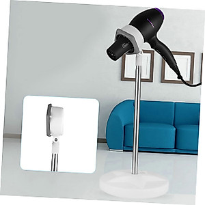 Beatifufu Hair Dryer Blower Floor Stand Hairdryer Holders Phone Holders Mobile Phone Stand Cellphone Stand Hands Free Dryer Holder Floor Dryer To Rotate Liberation Stainless Steel Cell Phone