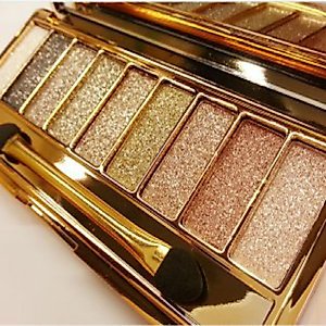 Sparkle Eyeshadow Palette&9 Colors Shimmer Makeup Palette & Makeup Cosmetic Brush Set &Gold Glitter Eyeshadow Palette Highly Shining Pigmented Diamond Eyeshadow&9 Color Eyeshadow 6#,US SHIPPING (1pc)