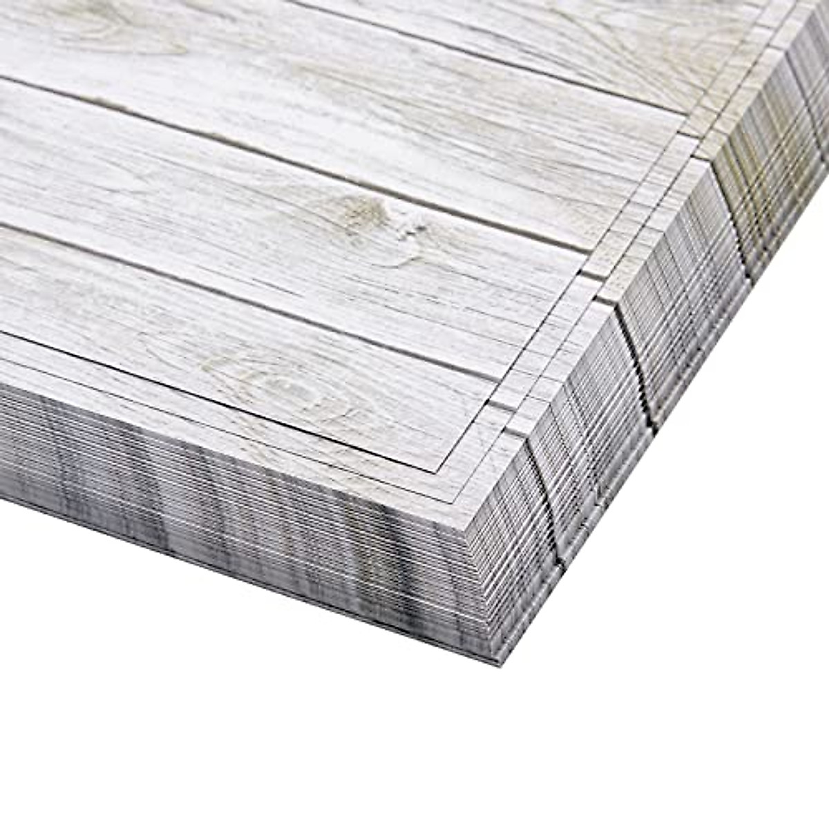 96 Sheets Rustic Wood Grain Stationery, Letter Writing Paper for Scrapbooking, Invitations, Crafts (8.5 x 11 In)