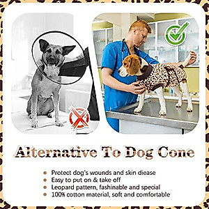 Kuoser Dog Surgery Recovery Suit, Recovery Suit for Female Male Dogs, Dog Onesie After Surgey Spay Neuter, Anti-Licking Pet Surgical Recovery Snugly Suit, Bodysuit for Abdominal Wounds Skin Disease