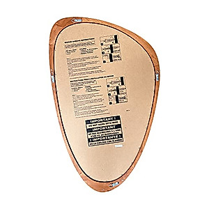 WallBeyond 30.5" H x 19.5" W Asymmetrical Decor Irregular Accent Wall Mirror for Entryway, Hallway, etc || Shape: Abstract & Unique Cobblestone, Vertical - 342104