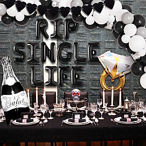 LaVenty Rip Single Life Bachelorette Party Decoration Gothic Bachelorette Party Decorations Bachelorette Engagement Wedding Party