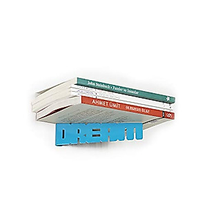 HT Design Floating Wall Decor Wall Mounted Rustic Decorative Hanging Shelfs for Books, Dream