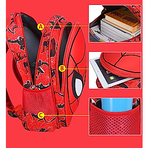 FAIRI Boy Backpack 2PC kids backpack 3D Comic Elementary anime backpack Waterproof Lightweight Kids Bookbags for Boys Girls