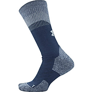 Under Armour Unrivaled 3.0 Crew Socks, 1-pair, Academy Blue, Shoe Size: Mens 12-16