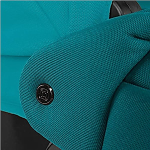 Diono Excurze Carrycot for Newborn Baby, Stroller Bassinet for Baby, Breathable Mattress for Comfortable Sleeping, Suitable from Birth, Blue Turquoise