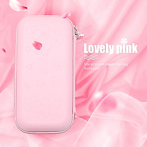 Switch Pink Accessories, Switch Pink Carrying Case, Switch Pink Protective Case, Cute Thumb Grips, Headphone Adapter, Desktop Stand, Screen Protector, Wrist Strap and Shoulder Strap