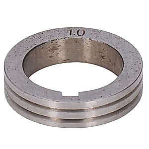 Welder Drives Roll, 5Pcs Stable Feeding High Accuracy Welders Wire Feed Roller 1.0‑1.2mm Grooves Bearing Steel Wear Resistant for Welding Components
