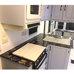 REDODECO Sapphire Marble Peel Stick Vinyl Kitchen Countertop Sticker Funitures Desk Table Covering Wrap Film,16inch by 78inch