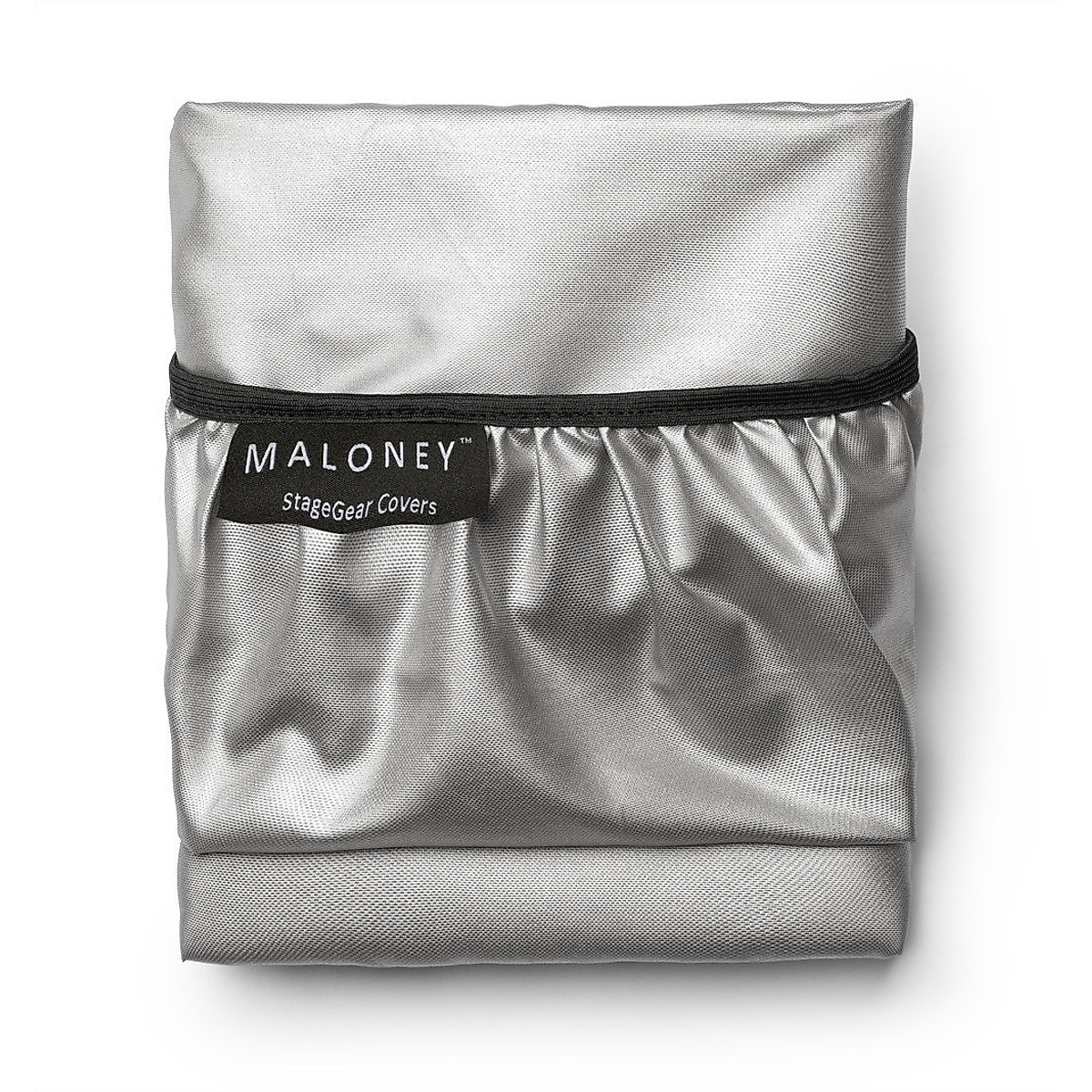 Maloney StageGear Piano Keyboard Dust Cover for 49 Key Keyboards - Reversible Black Nylon Keeps it Free from Dust, Dirt, & Moisture; Silver Reflective Material Protects from Sun - Small Case (95728)